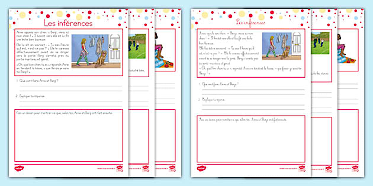 Activité de lecture : les inférences - Twinkl