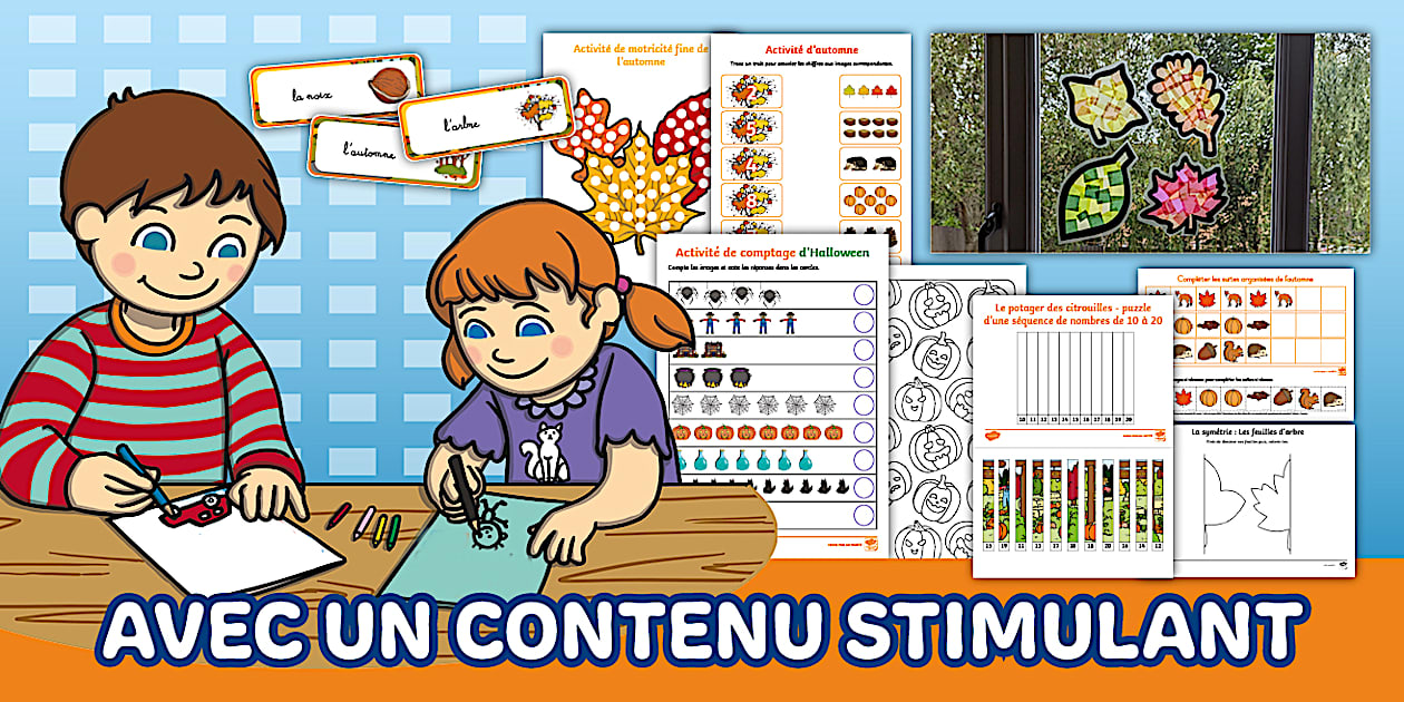 Pack d’activités d’Automne et d’Halloween pour la Maternelle