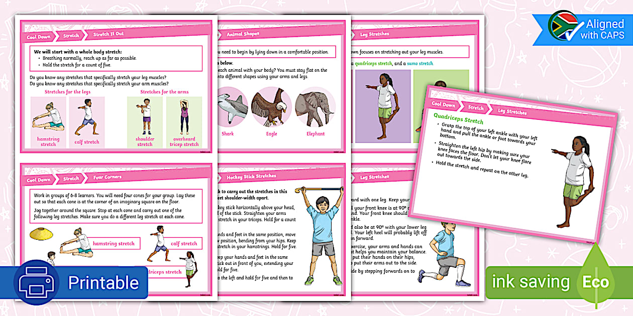 Grade 5 Physical Education: Invasion Games Cool-Down Cards