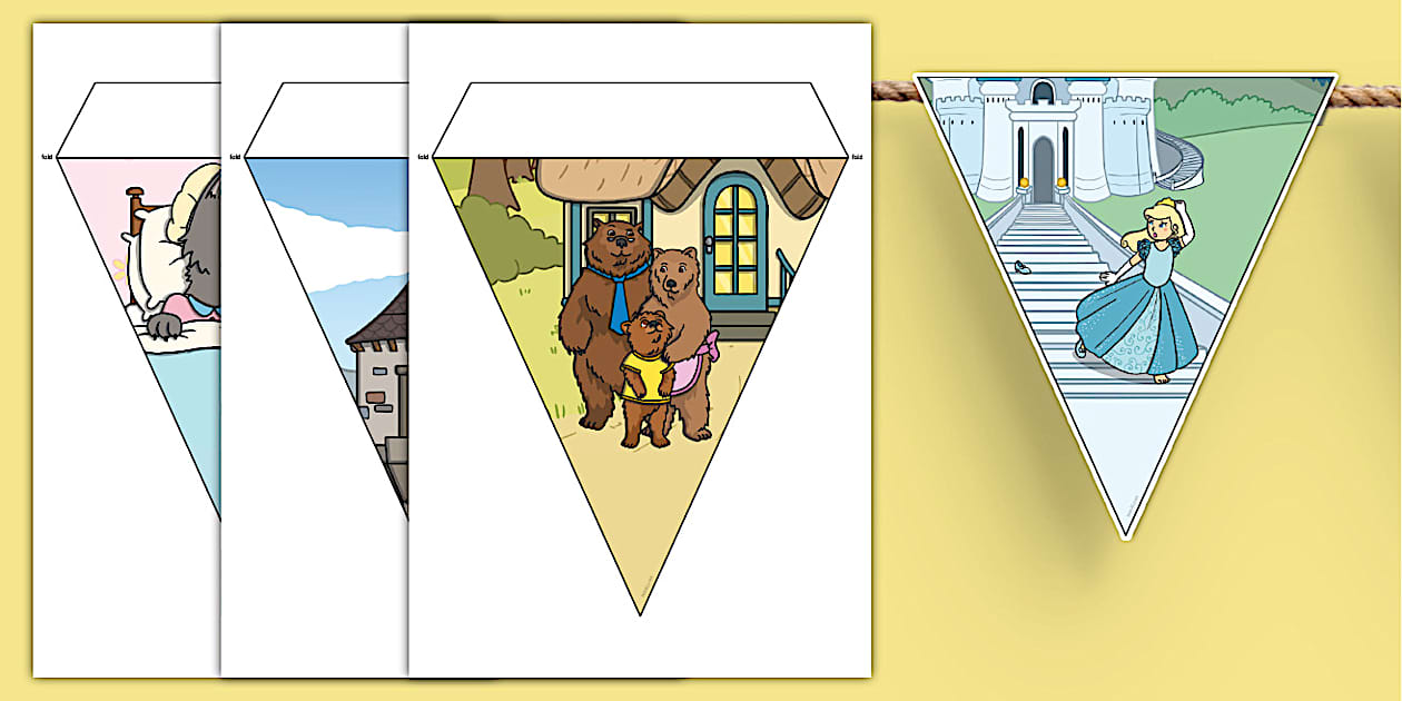 Traditional Tales Themed Bunting (teacher made) - Twinkl