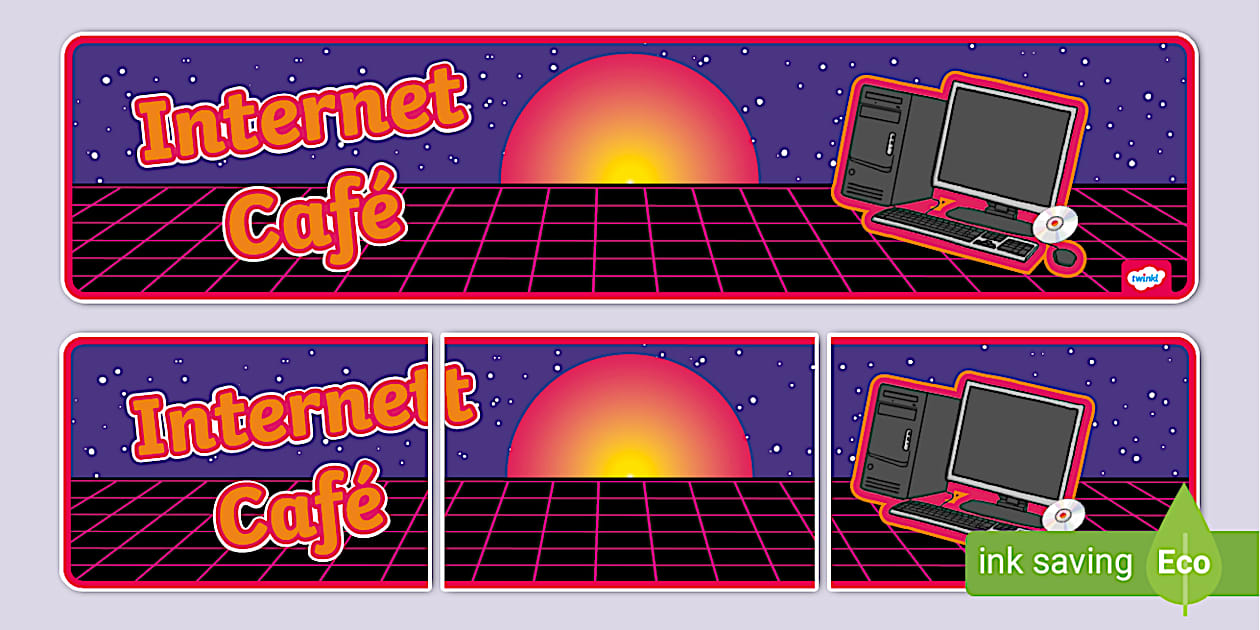Internet Cafe Display Banner - Internet cafe Display Banner