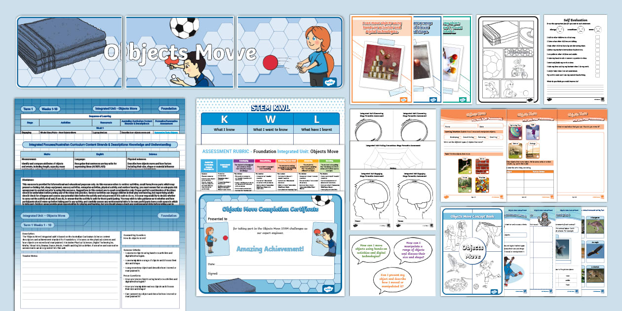 STEM IU Foundation Objects Move Display Pack (Teacher-Made)