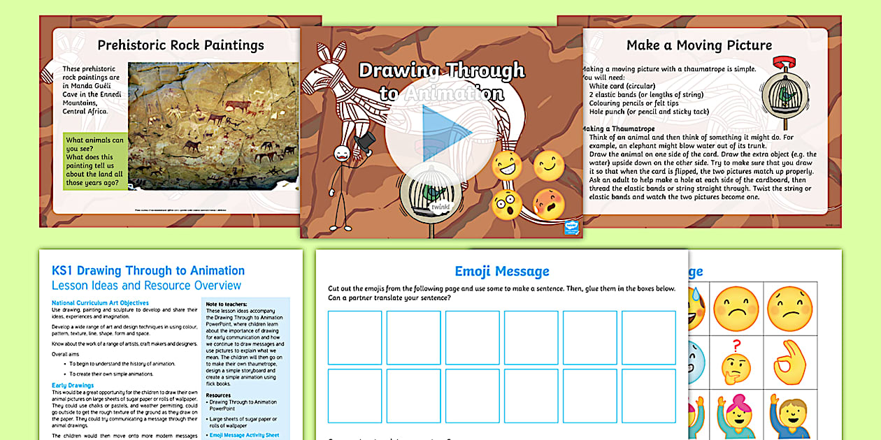 KS1 Drawing Through to Animation Resource Pack - Twinkl