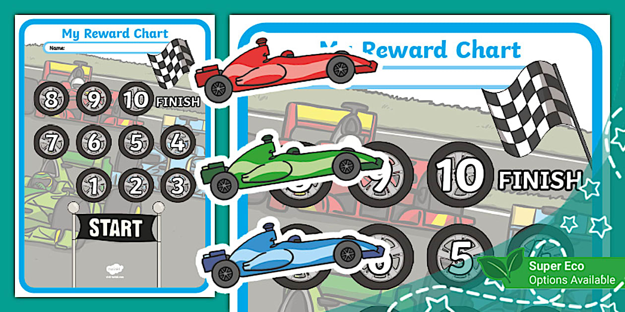 Car-Themed Reward Chart (teacher made) - Twinkl