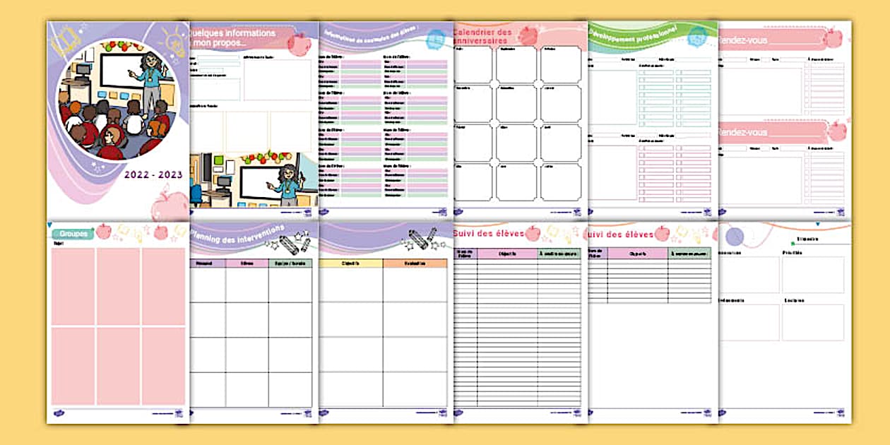 Agenda 2022 - 2023 (teacher made) - Twinkl