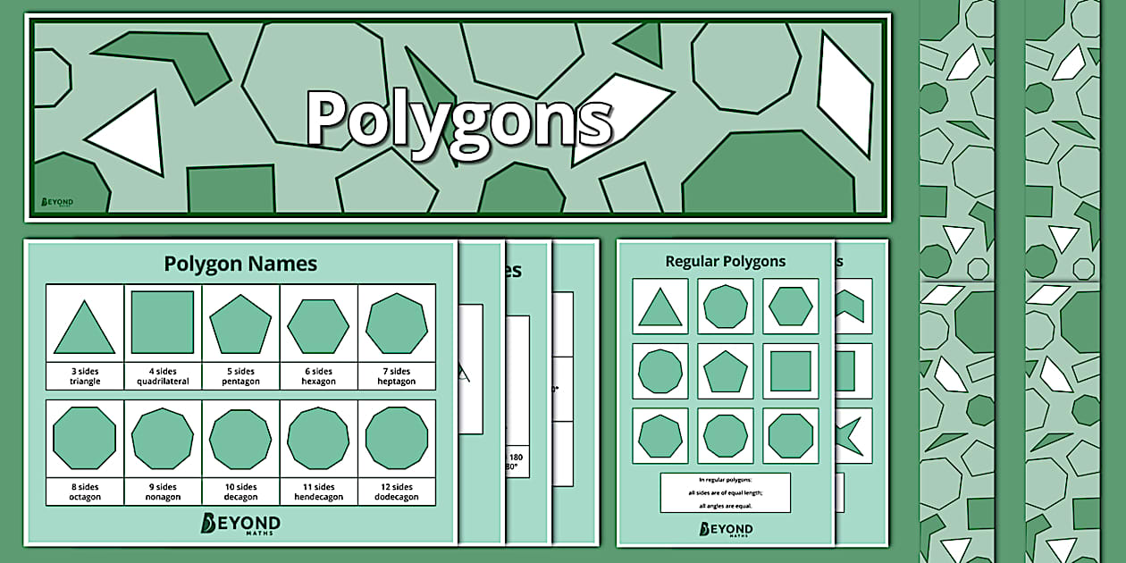 👉 Polygons Display Pack | KS3 Maths | Beyond Secondary