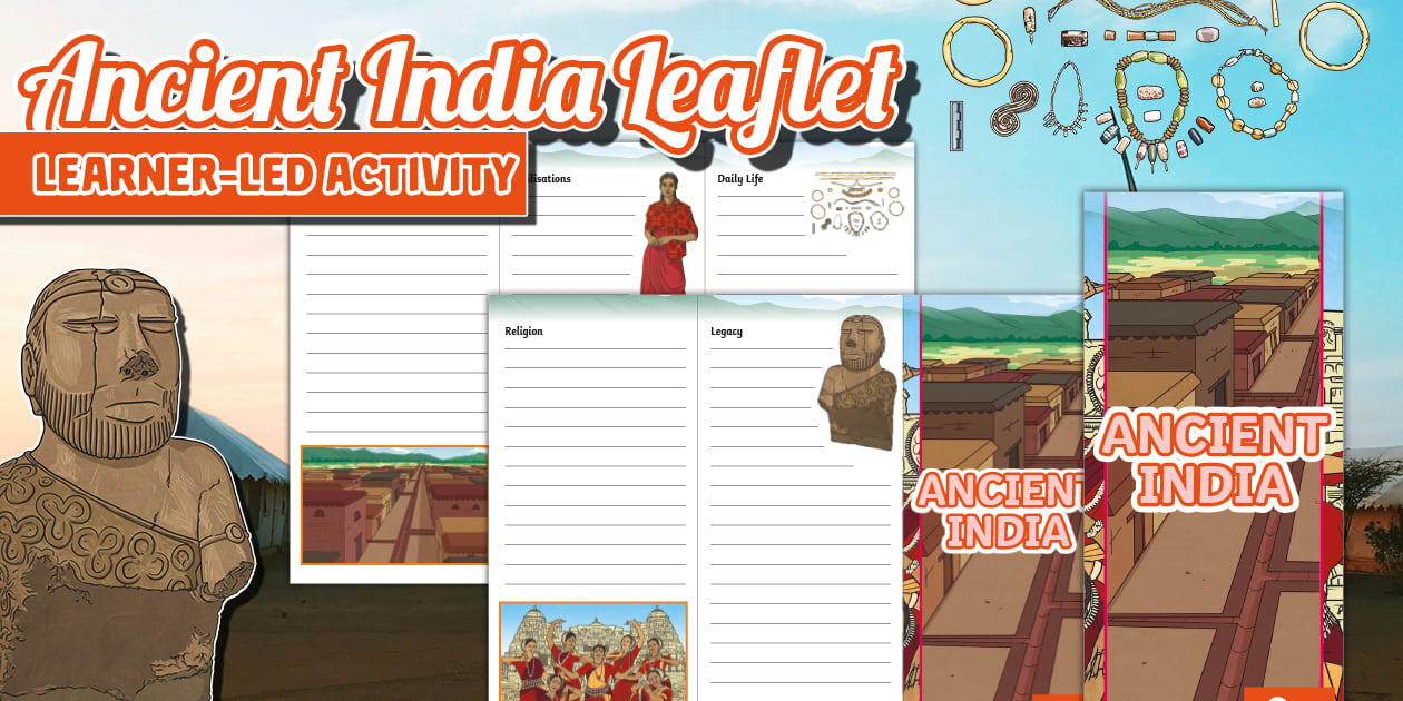 * NEW * Ancient India Leaflet Template