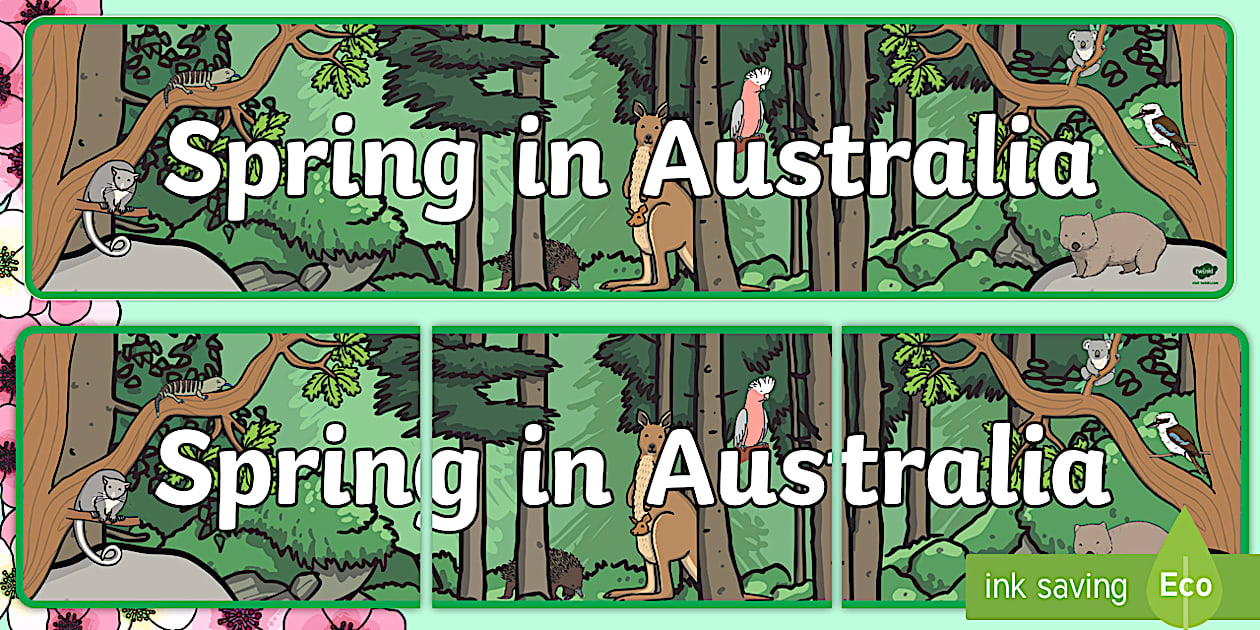 F-2 Australian Spring Display Banner (teacher made) - Twinkl