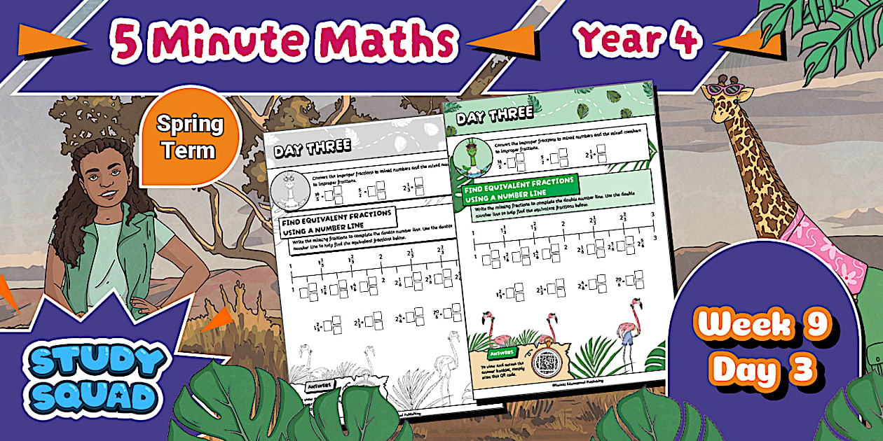 👉 Study Squad 5 Minute Maths - Year 4 Spring - Week 9 Day 3