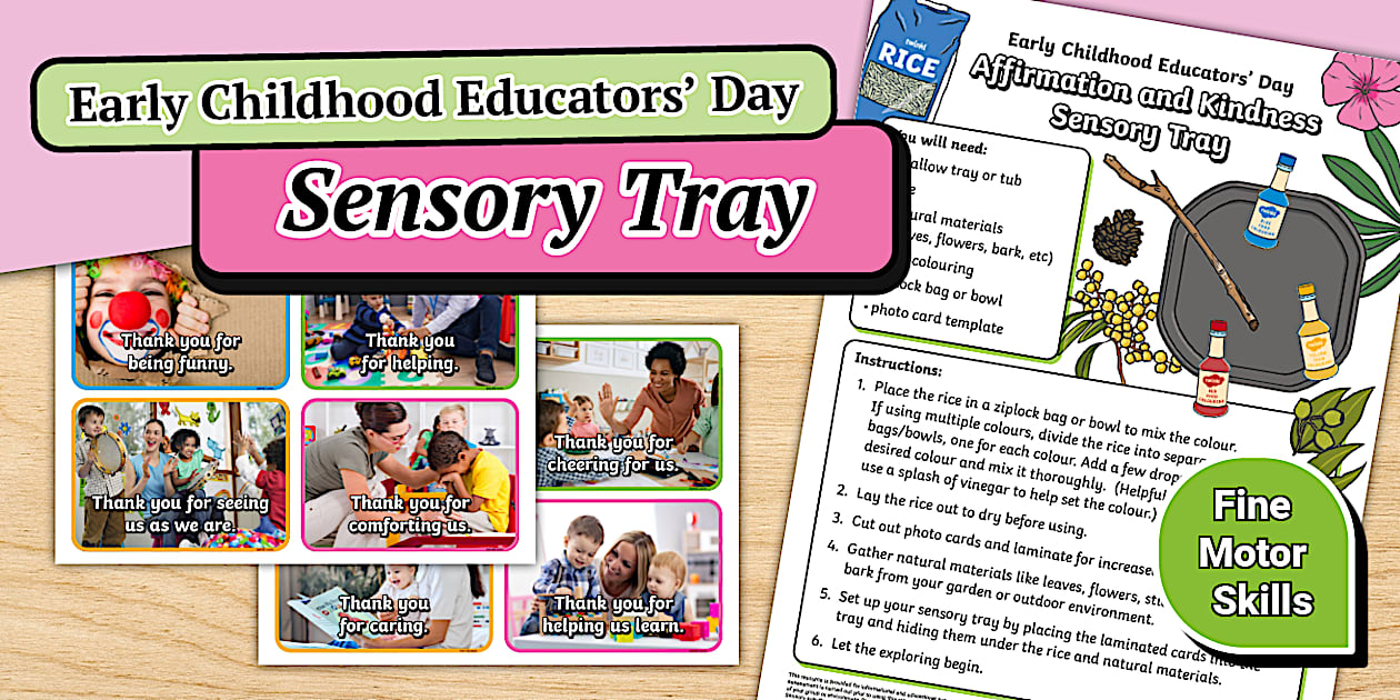 FREE! - Early Childhood Educators' Day Sensory Activity