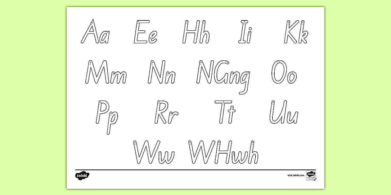 Alphabet Letter Formation Mat Te Reo Māori (teacher made)