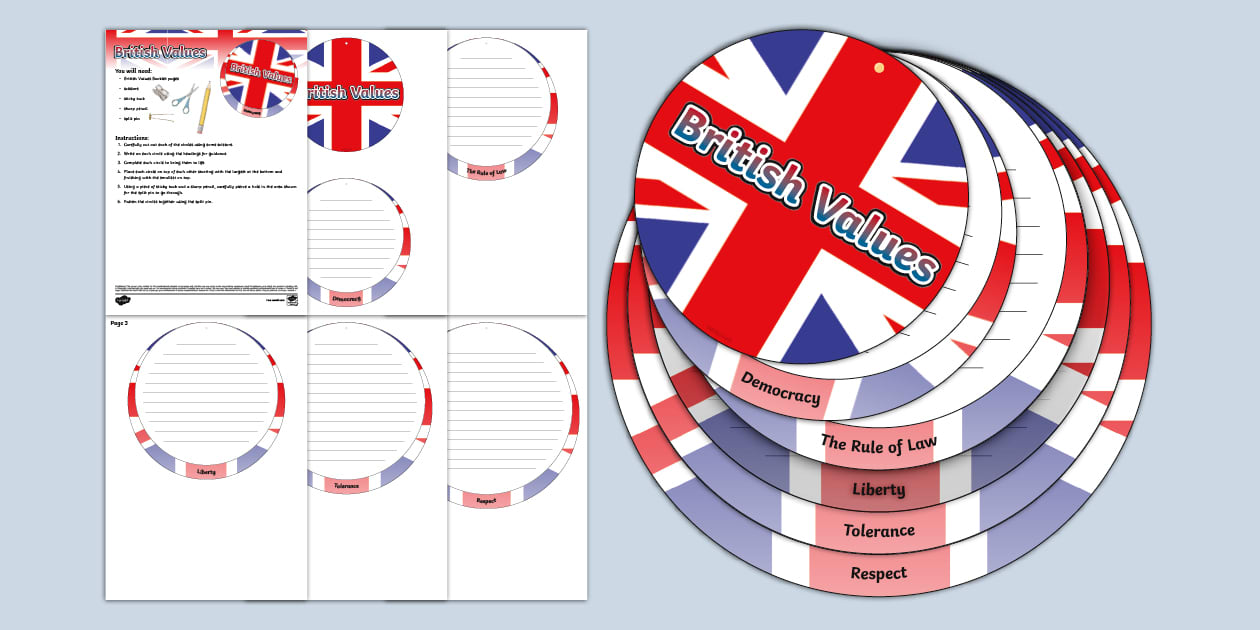 British Values Circles Booklet (teacher made) - Twinkl