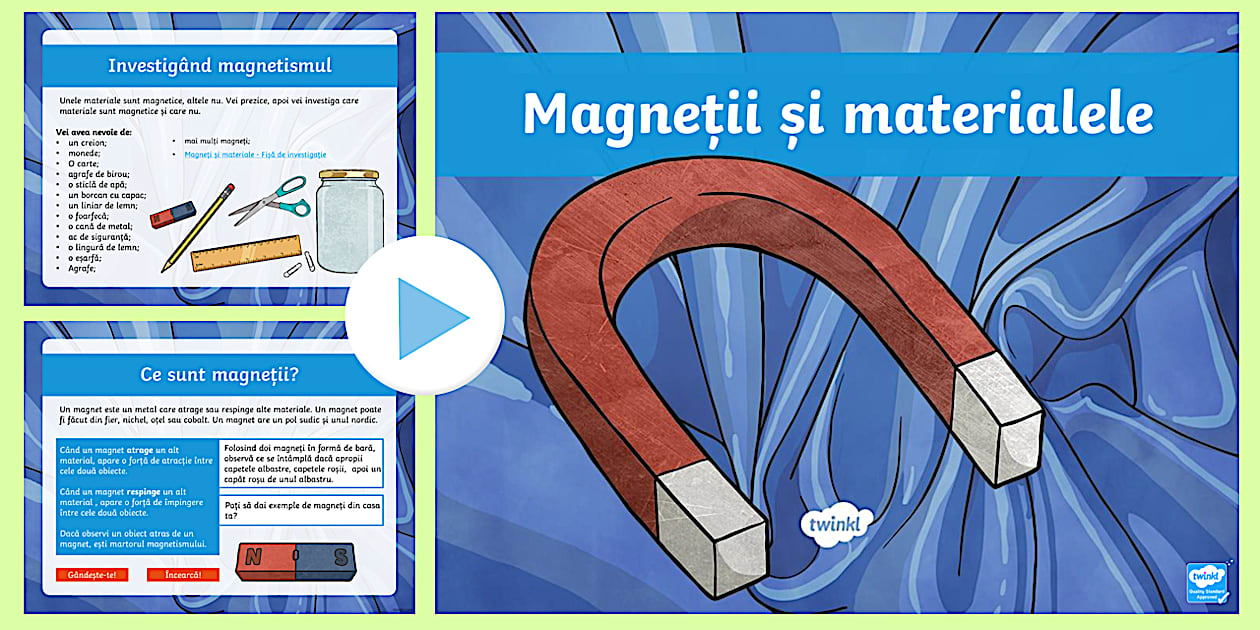 Magneți și materiale - Prezentare PowerPoint | Twinkl