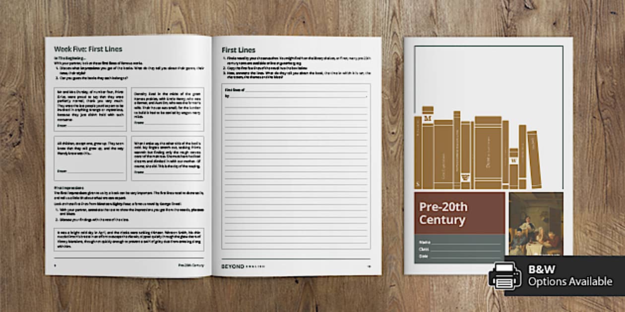 Year 8 Library Activities 3: Pre-20th Century | Beyond