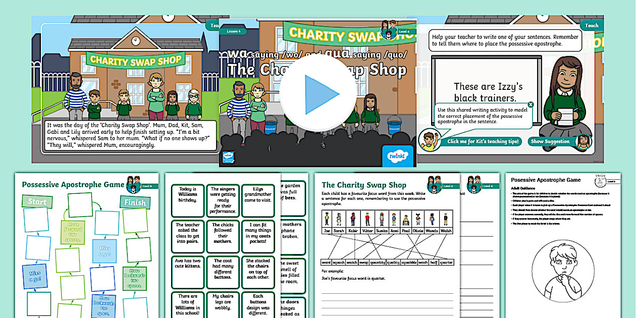 Level 6 Week 26 Lesson 4 - ‘wa’ and ‘qua’ - Twinkl
