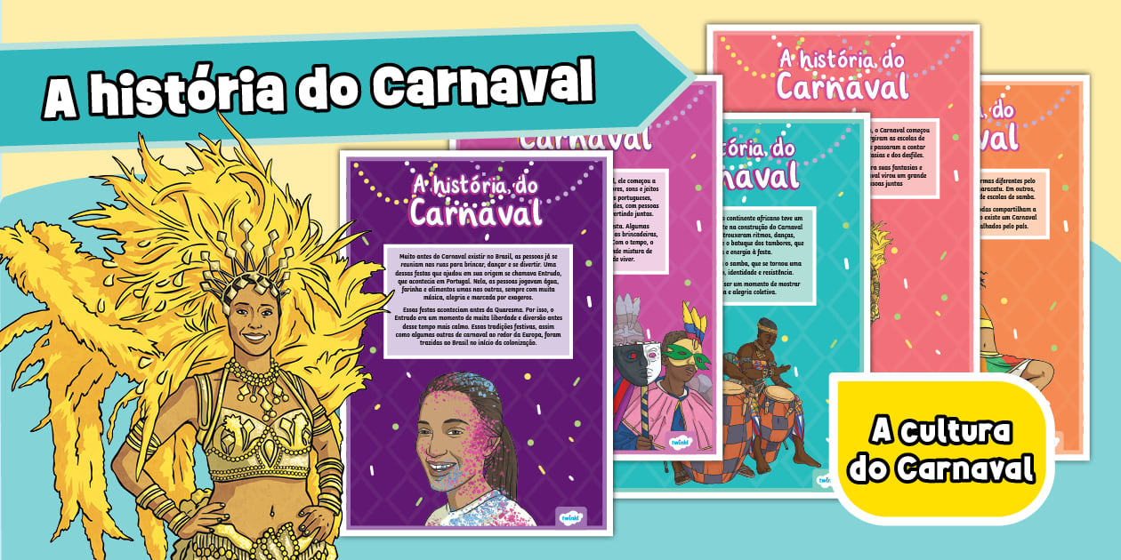 A história do Carnaval - Posters