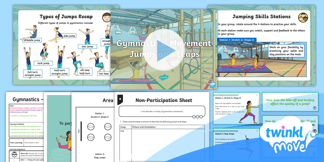 Year 5 Gymnastics: Movement Lesson 1 - Jumps and Leaps