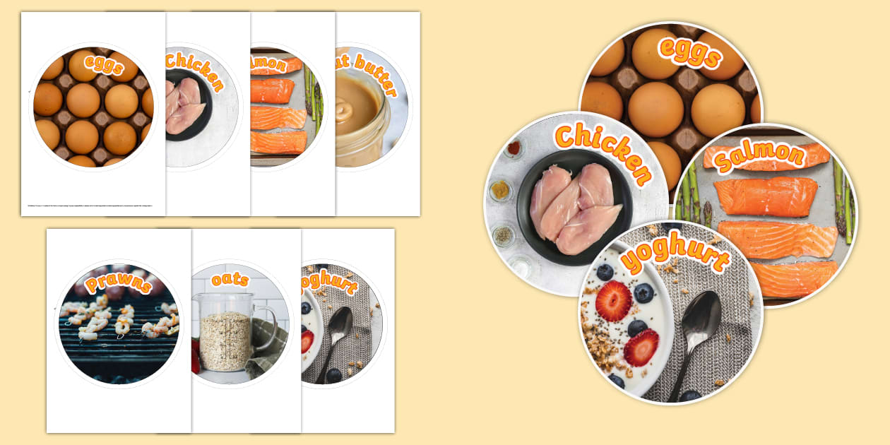 Protein Circle Display Photo Cut-Outs (teacher made)