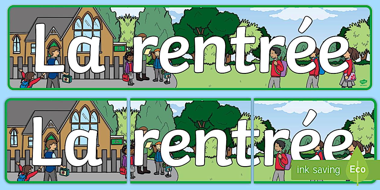 Banderole d'affichage : la rentrée (teacher made) - Twinkl