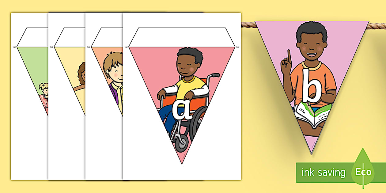 All About Me Display Bunting (teacher made) - Twinkl