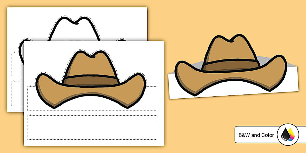 Cowboy Hat Headband (teacher made) - Twinkl