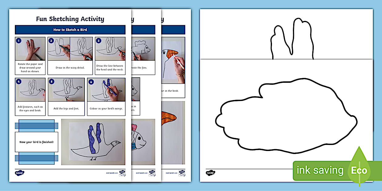 Fun Sketching Activity (teacher made) - Twinkl