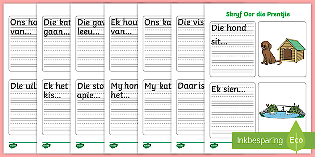 Skryf Oor die Prentjie Aktiwiteit