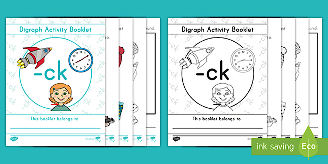 -ck Digraph Activity Booklet for 1st-2nd Grade - Twinkl