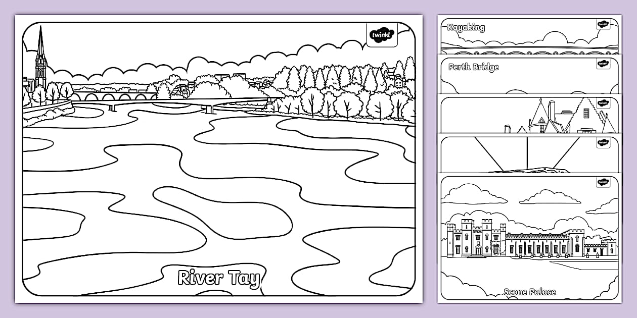 Perth Colouring Pages (Teacher-Made) - Twinkl