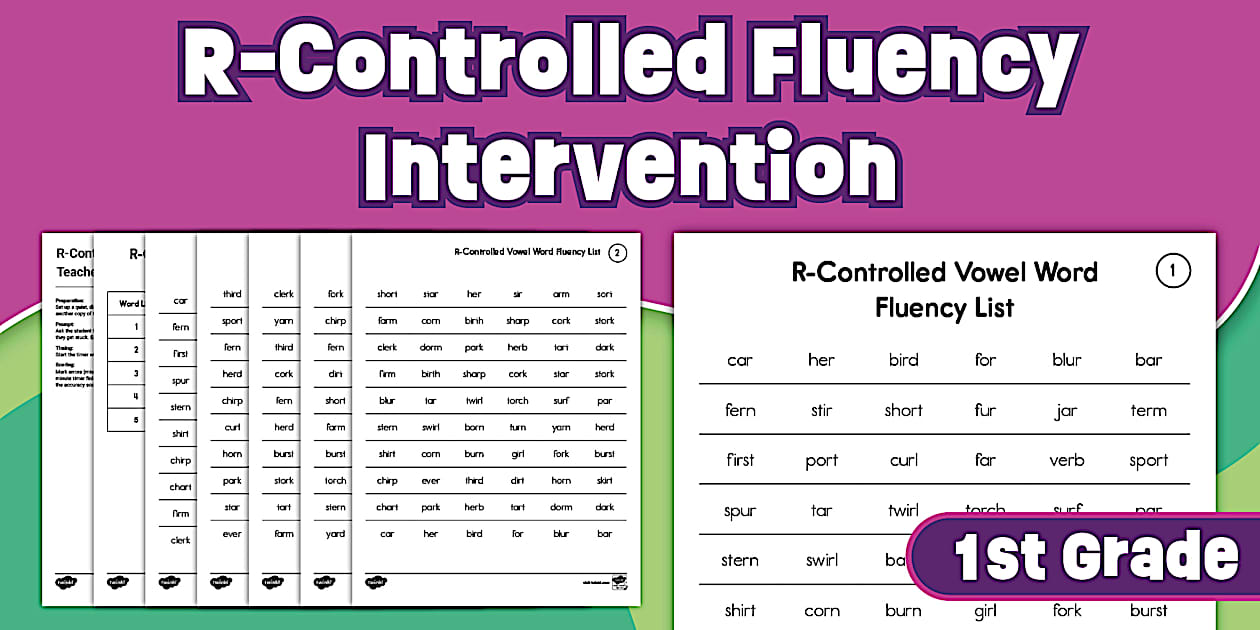 R-Controlled Vowel Phonics Fluency Intervention, Assessment