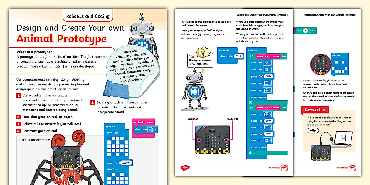 Design and Create your own Animal Prototype. (teacher made)