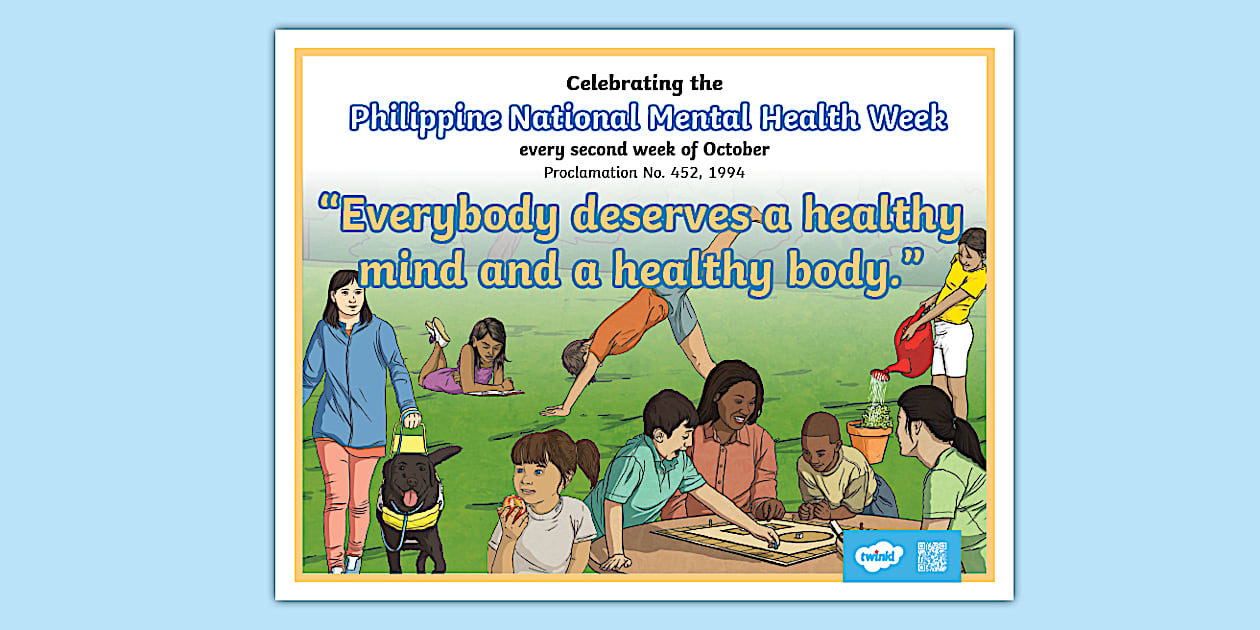 Philippine National Mental Health Week Poster | Philippines | Twinkl