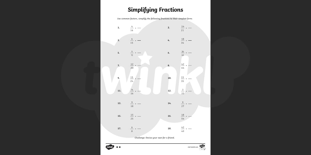 improper fractions simplify