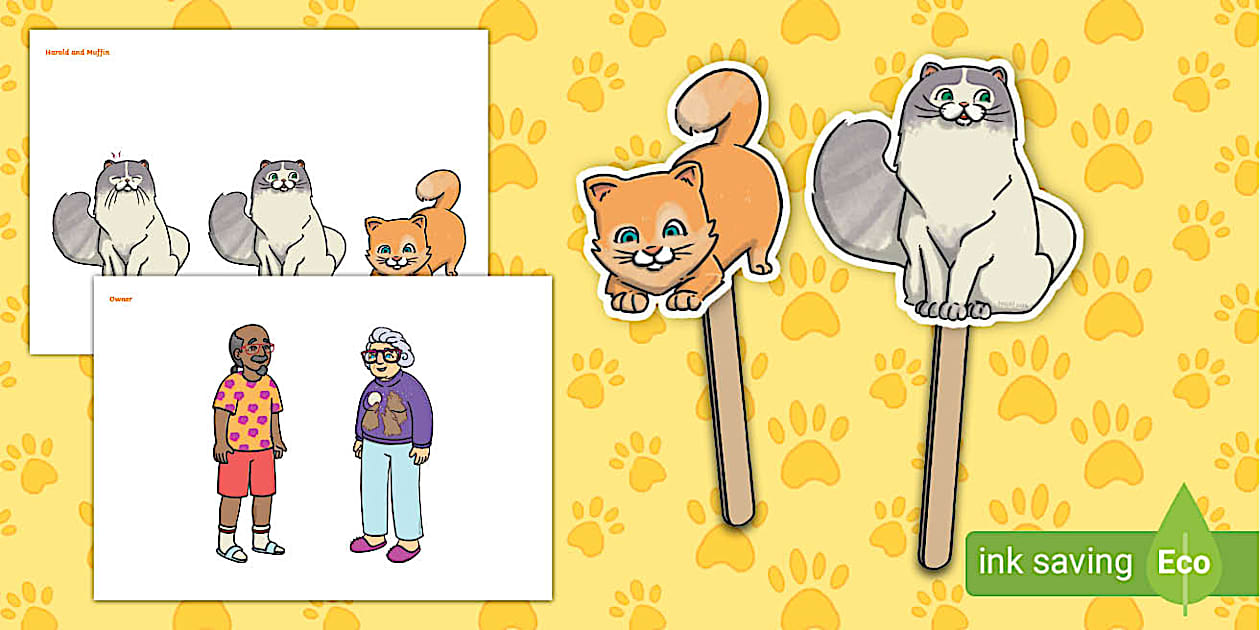 Harold's Worst Nightmare Stick Puppets (Teacher-Made)