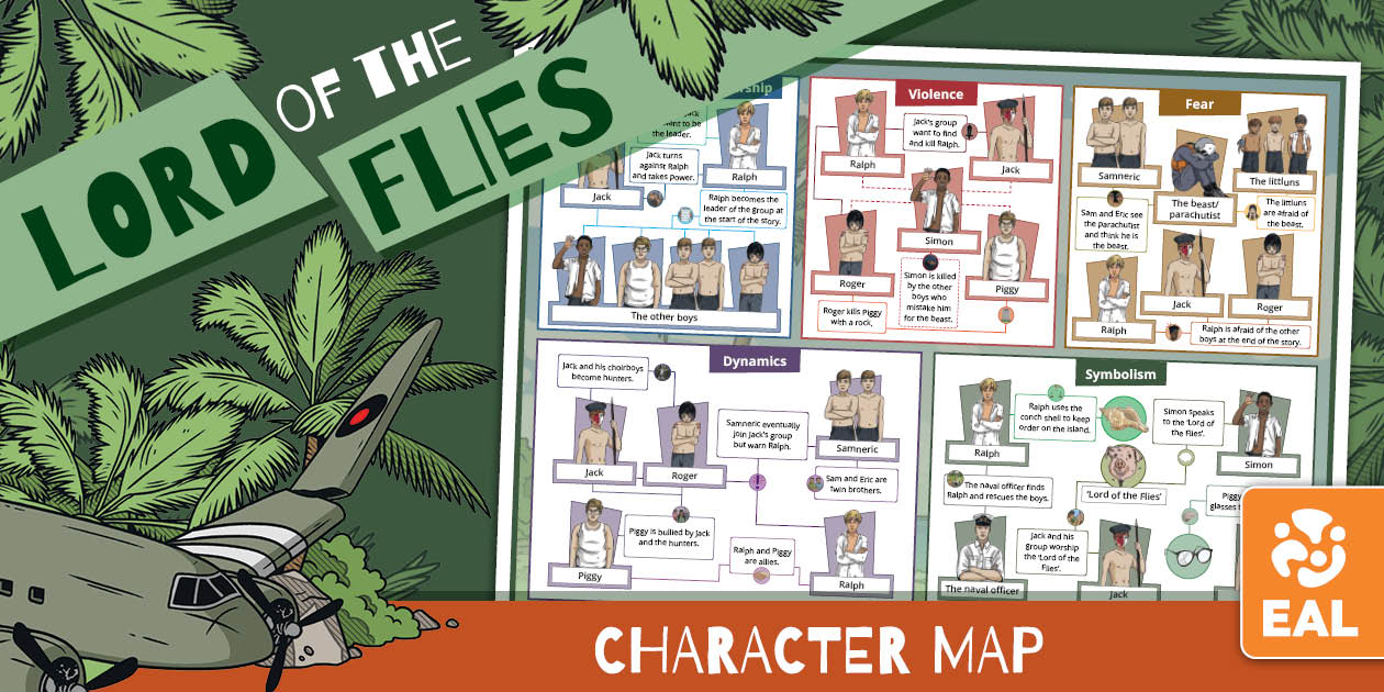 Lord of the Flies EAL Character Map