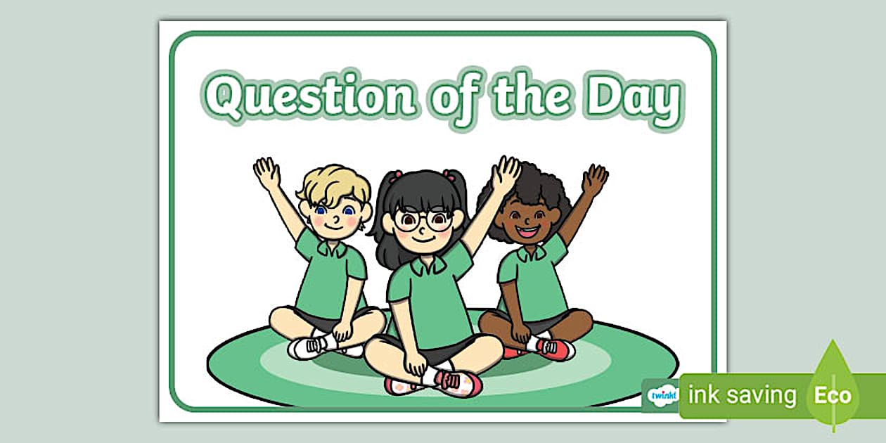 Cursive Question of the Day Poster (teacher made) - Twinkl