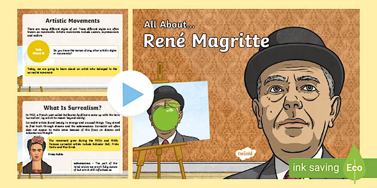 KS2 All About Rene Magritte PowerPoint (teacher made)