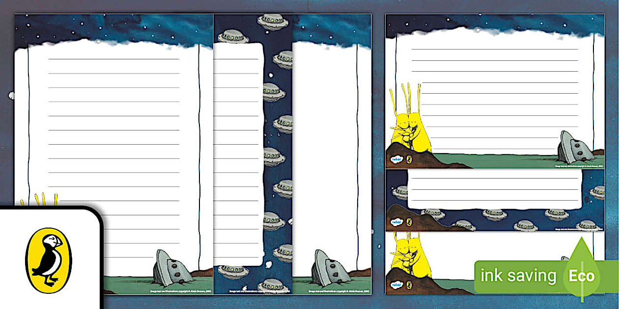 FREE! - Beegu: Page Borders (Teacher-Made) - Twinkl