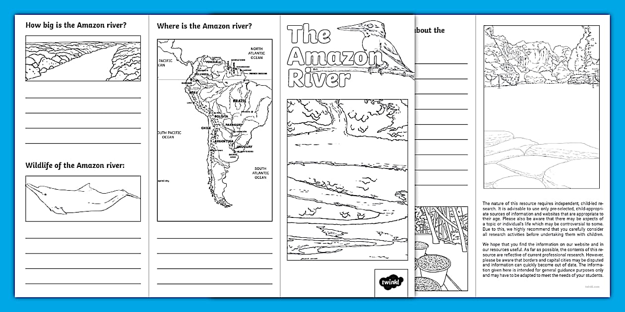 Biggest River in South America Leaflet Activity - Twinkl