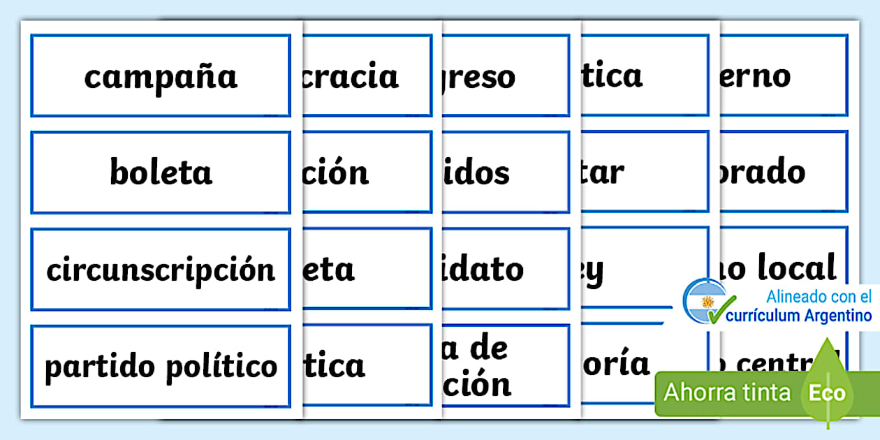 Tarjetas: elecciones y democracia - palabras claves - Twinkl Tarjetas: elecciones y democracia - palabras claves - Twinkl