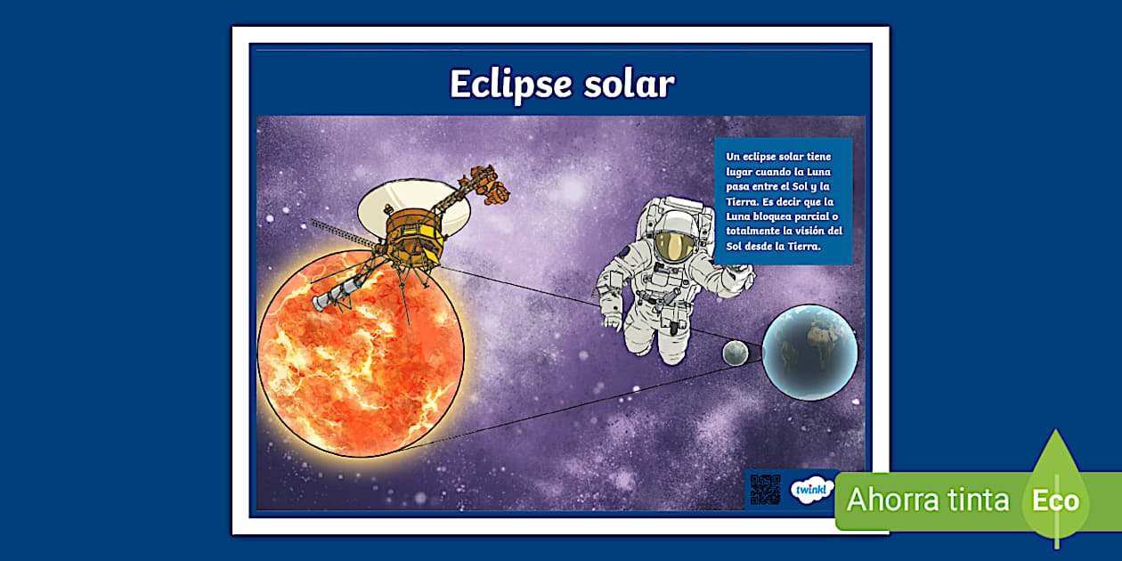 Diagrama de eclipse solar (teacher made) - Twinkl