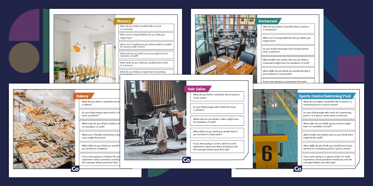 Preparing for Work Experience: Workplace Photo Activity