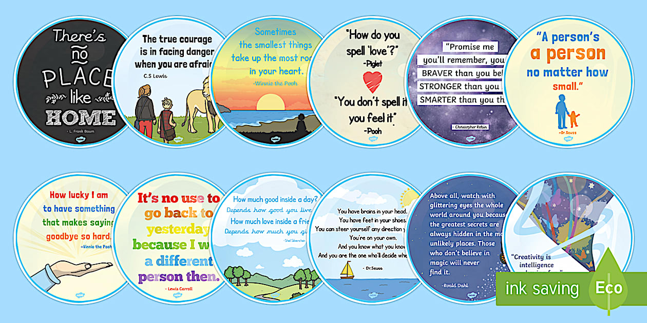 Reading Den Quotes Bubbles Display Pack - Twinkl