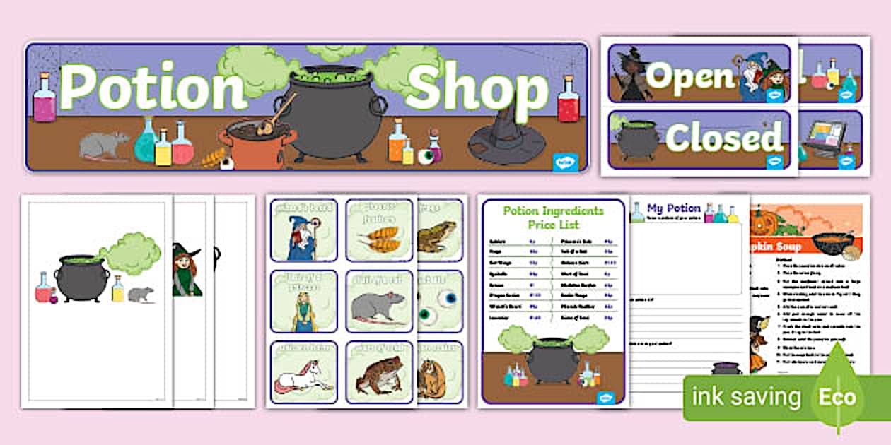 Potion Shop Role Play Pack (teacher made) - Twinkl