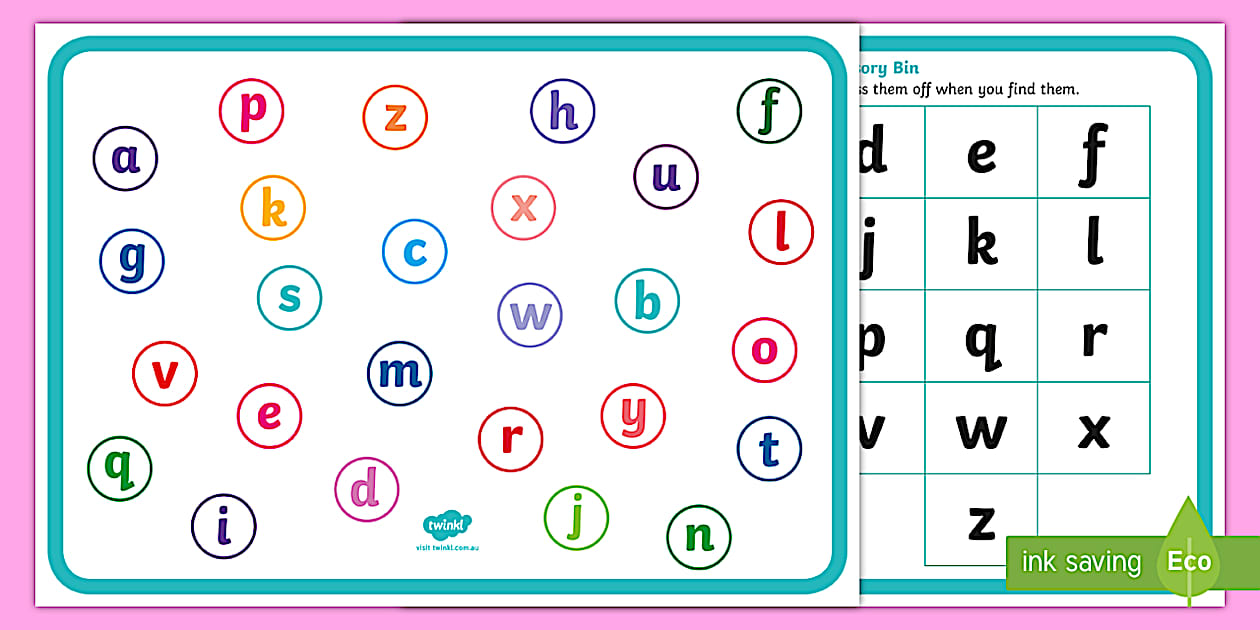 Alphabet 'Hide and Seek' Sensory Bin and Resource Pack