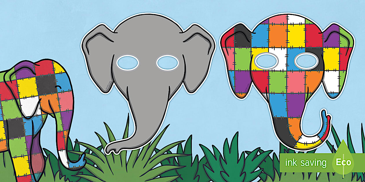 Black and White Role-Play Masks to Support Teaching on Elmer