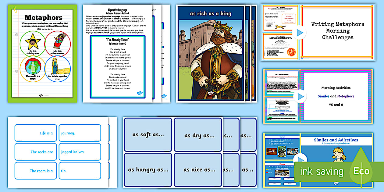 Similes and Metaphors KS2 Resource Pack (teacher made)
