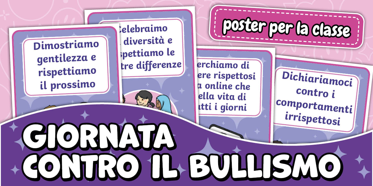 Settimana contro il bullismo