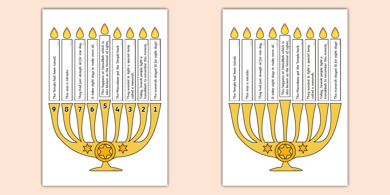 Light the Candle Hanukkah Puzzle (teacher made) - Twinkl