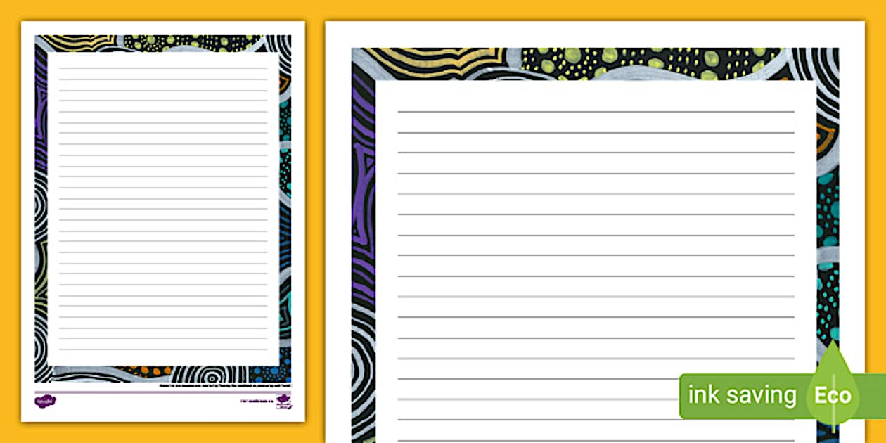 Indigenous Australian Art Writing Template (teacher made)